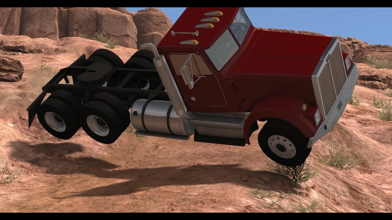 Big Rig Truck Downhill Crash Accidents BeamNG drive 2017 - YouTube
