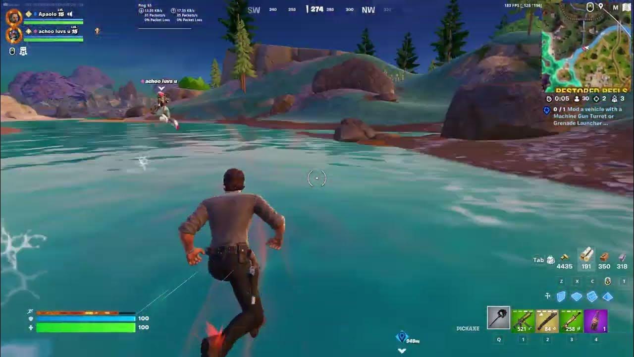 How to run on water in Fortnite - YouTube