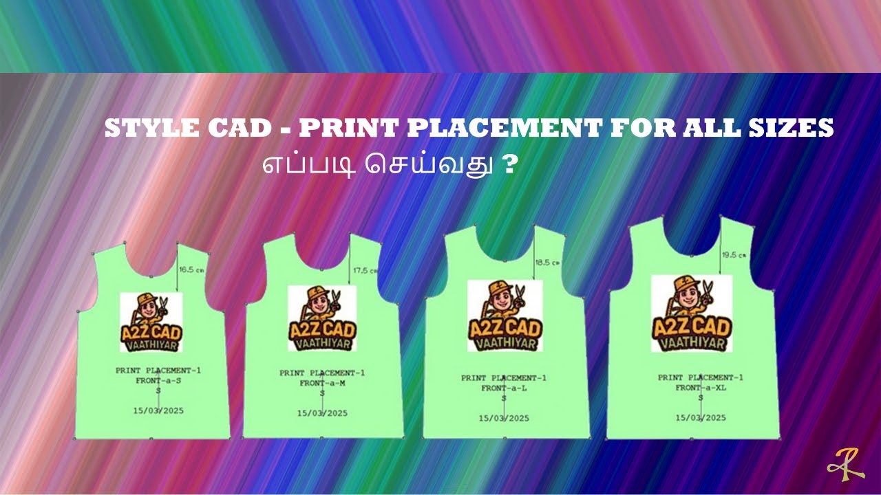 #a2z #Style Cad #Print Placement #Pattern #Grading - YouTube
