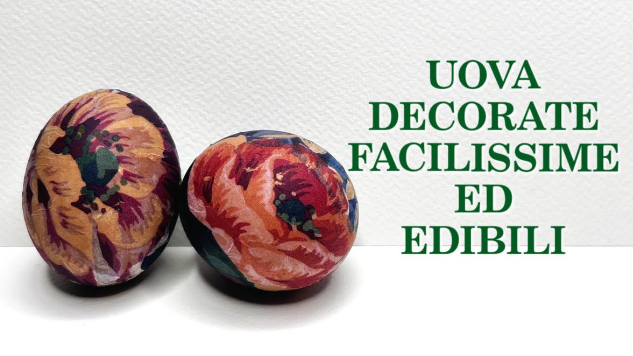 🐣 UOVA SODE DECORATE FACILISSIME ed edibili! Decoupage senza colla ...