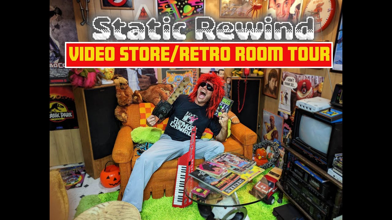 32ft Shed Converted Video Store/Retro Room "Static Rewind" First Episode VHS Tour Blockwood88 ...