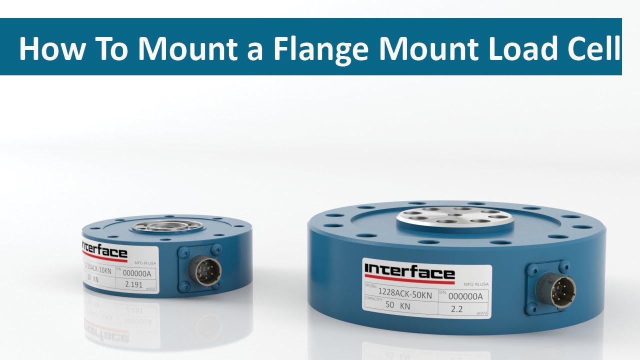 How To Mount a Flange Mount Load Cell - YouTube