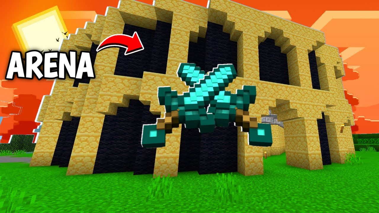 CONSTRUI ARENA DE PVP DO SERVIDOR- Minecraft Ilusion - YouTube