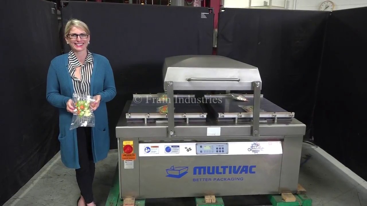 Multivac Model C-500 Sealer Bag Vacuum Demonstration - YouTube