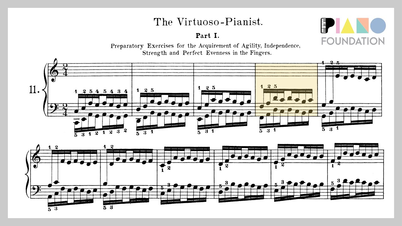 Hanon No. 11 - Another preparation for the trill, for the 4th & 5th ...