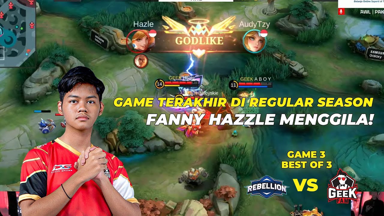 FANNY HAZLE BUAT GAME INI MENJADI TAMAN BERMAIN - REBELLION ESPORTS vs ...
