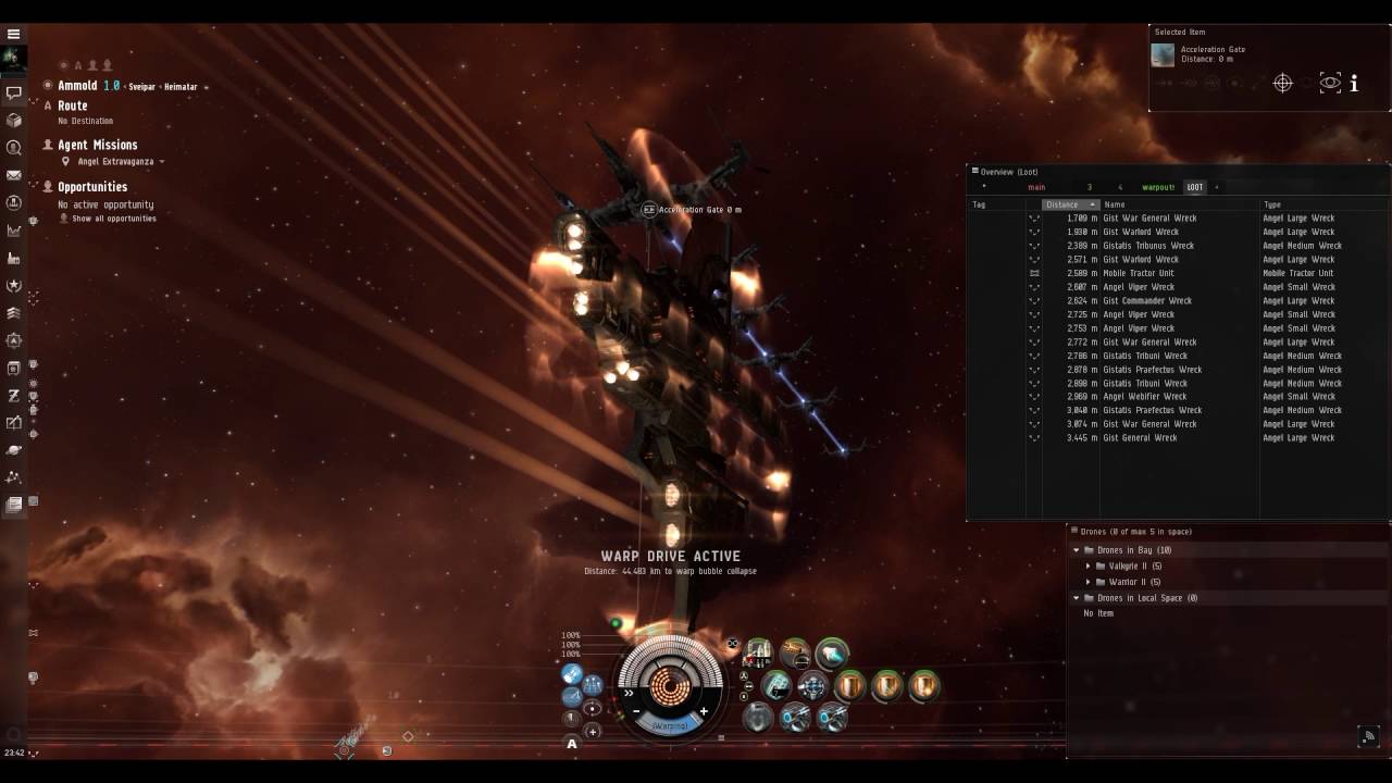 EVE Online - Angel Extravaganza Level 4 + Bonus room in a Vargur - YouTube