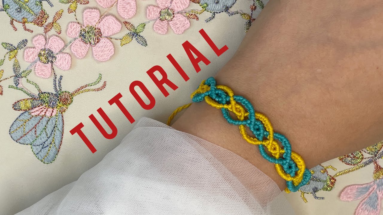 diy braided macrame bracelet/DIY geflochtenes Makramee-Armband - YouTube