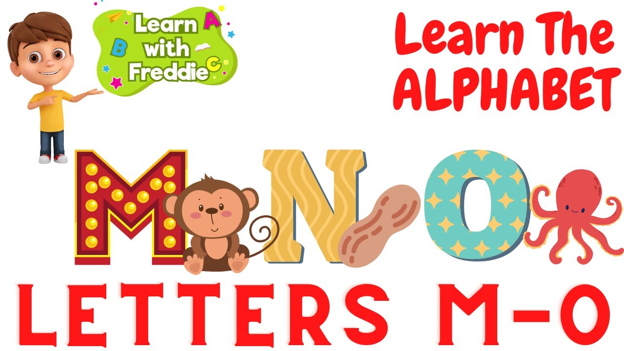 Learn the Alphabet - Letters M-N-O - Fun Sensory Video with Bright ...
