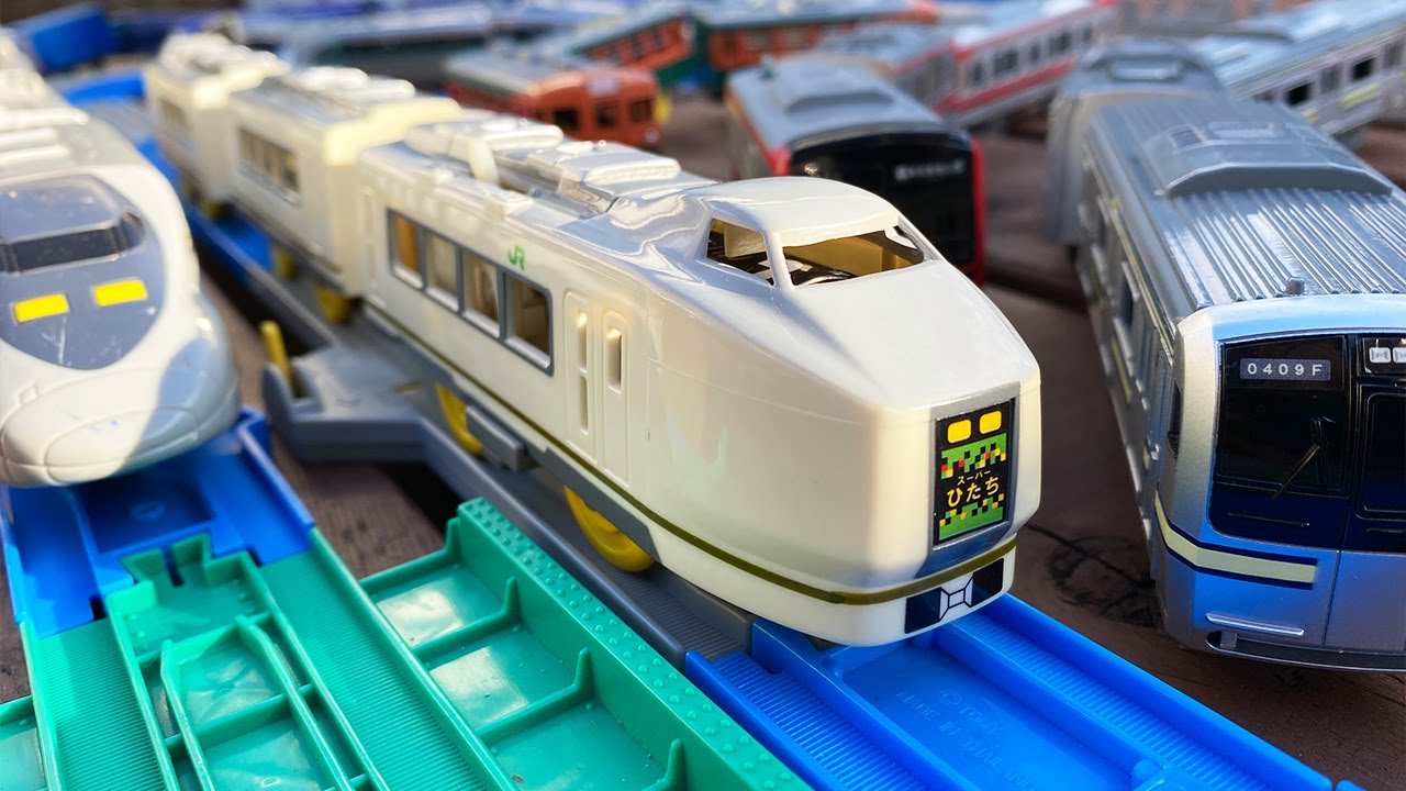 Japanese train plarail | SUPER HITACHI part2 | long_long_shinkansen ...