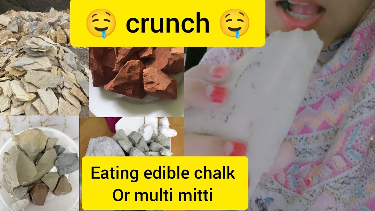 slate pencil or multani mitti eating crunch video 🤤🤤🤤🤤🤤🤤🤤| multani ...
