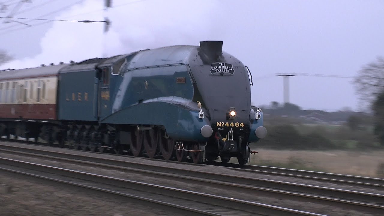 4464 Bittern , Cathedrals Express to York ,4th December 2014 - YouTube