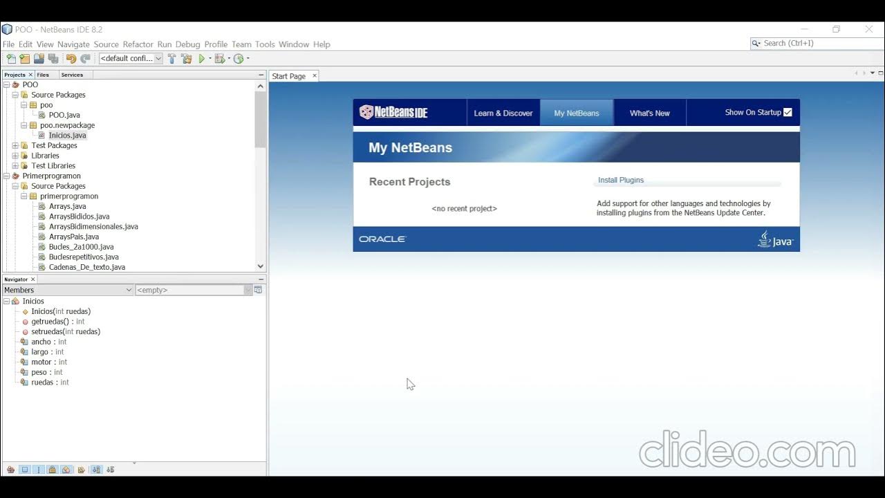 Creando una clase, objetos, atributos y métodos(Getters & Setters) en Java Netbeans - YouTube