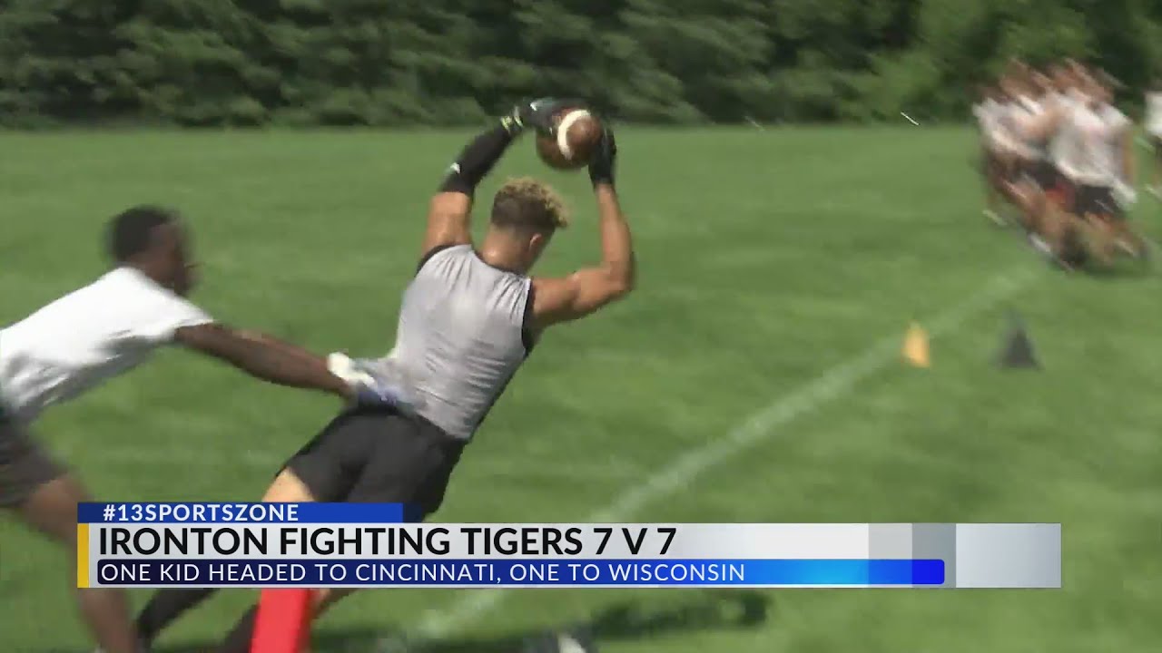 Ironton Fighting Tigers hold 7v7 - YouTube