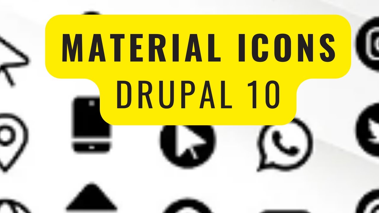 Drupal 10 How To Config Material Icons Module Drupal10 Drupal8 Drupaltutorial Youtube