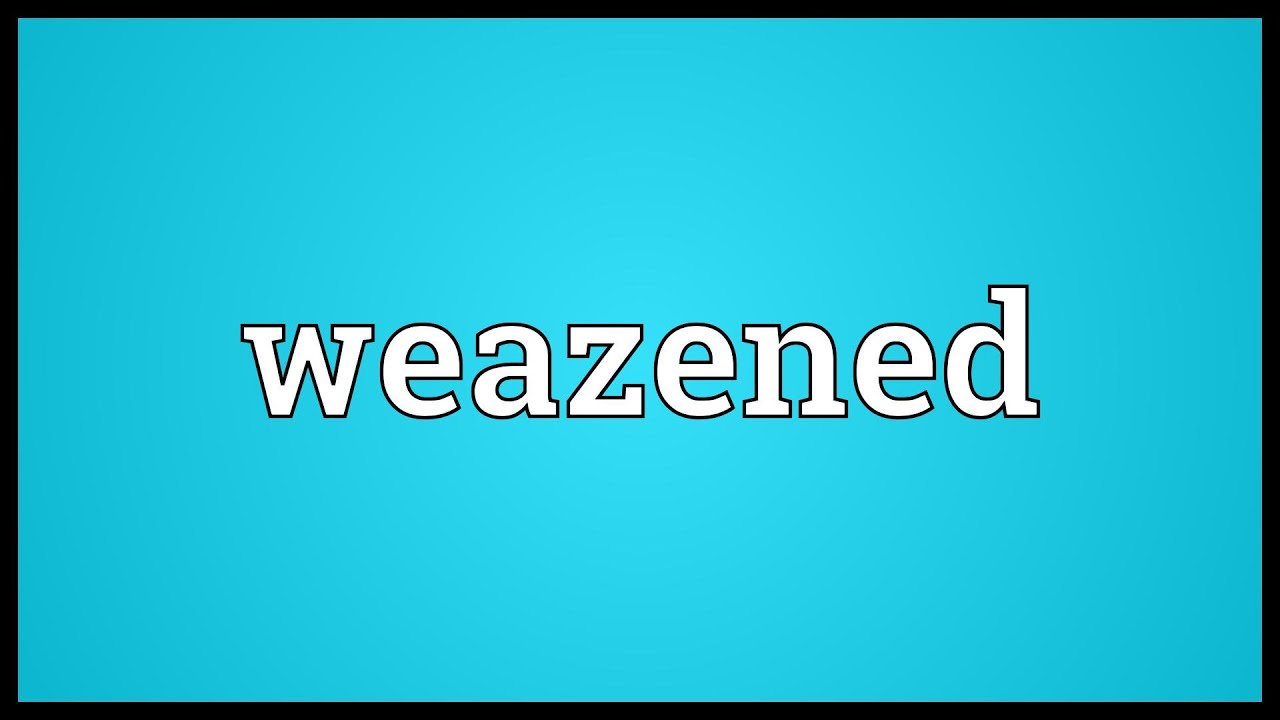 Weazened Meaning - YouTube