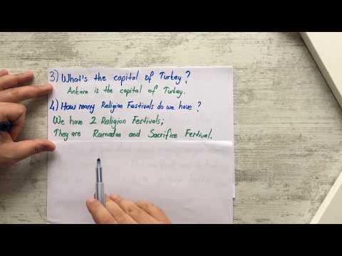 İNGİLİZCE KONUŞMA DERSLERİ 5 (SPEAKING ENGLISH FIFTH LESSON)
