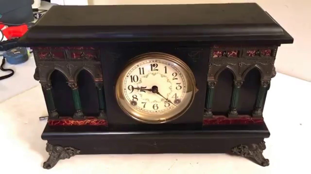 Vintage Sessions Column Mantle Clock Antique - YouTube
