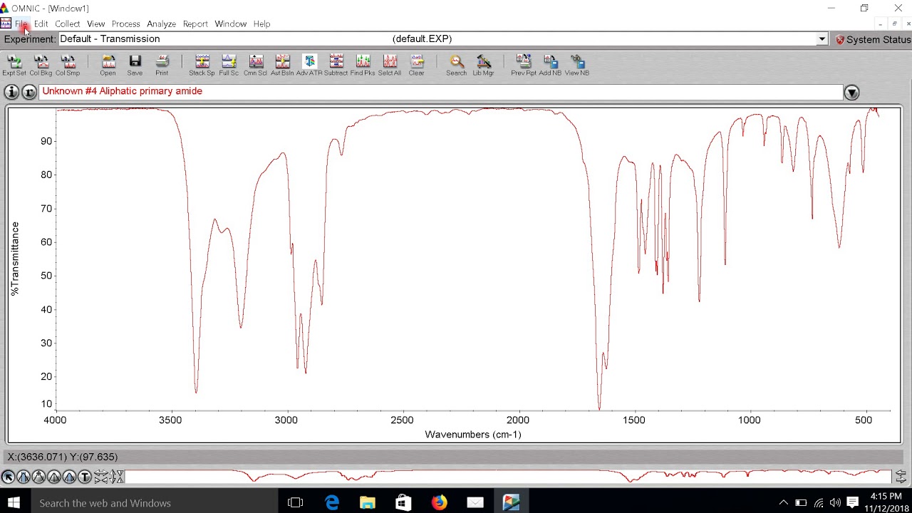 Convert FTIR Spectra to CSV file - YouTube