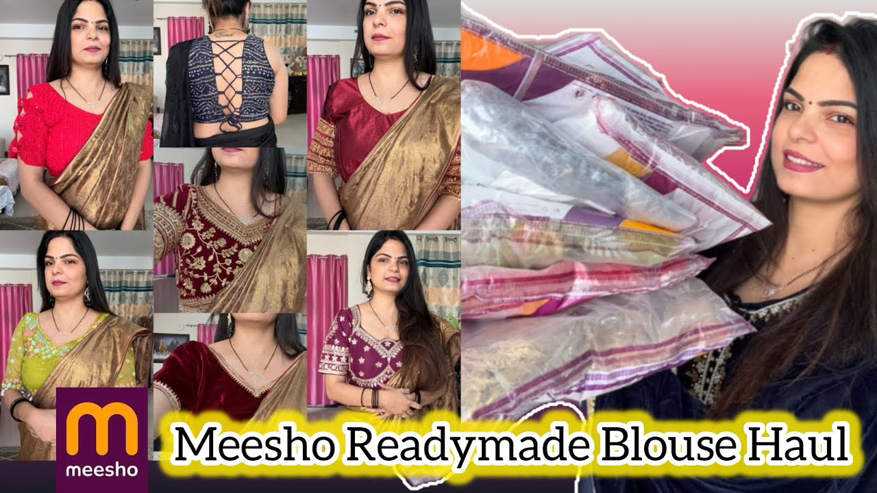 *MEESHO* Readymade Blouse Haul👚Meesho padded stitched blouse| Blouses ...