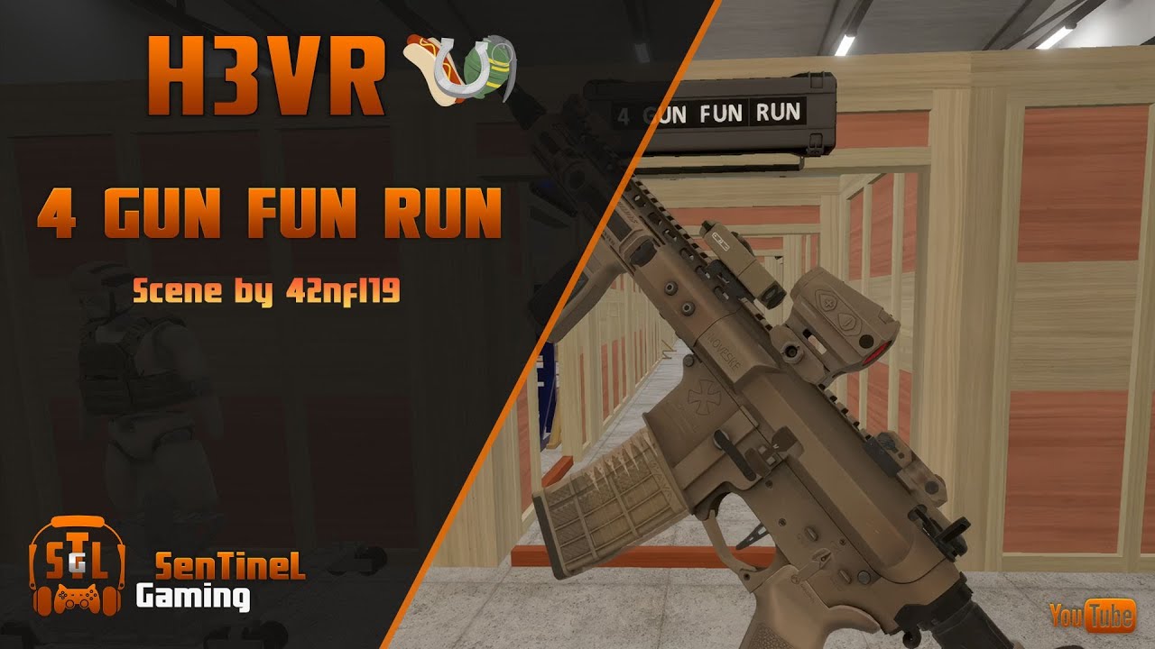 Running a realistic 4 gun scene in H3VR *SHOCKING* - YouTube