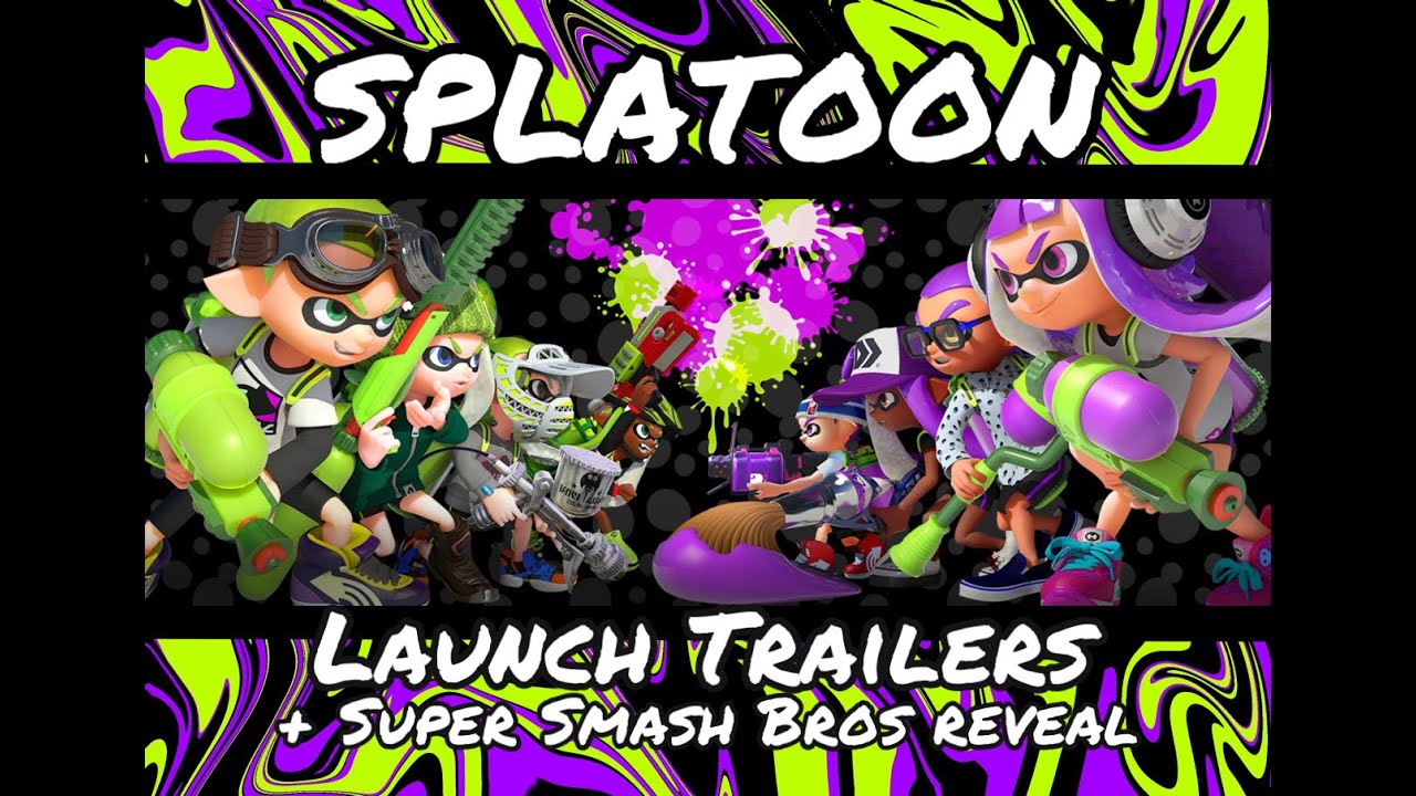 Splatoon Trailers + Super Smash Bros Character Reveal - YouTube
