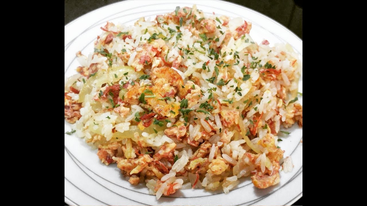 Corned Beef and Eggs with Fried Rice Recipe - YouTube
