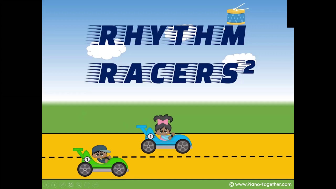 Rhythm Racers 2 - A PowerPoint Game for Online Music Lessons - YouTube