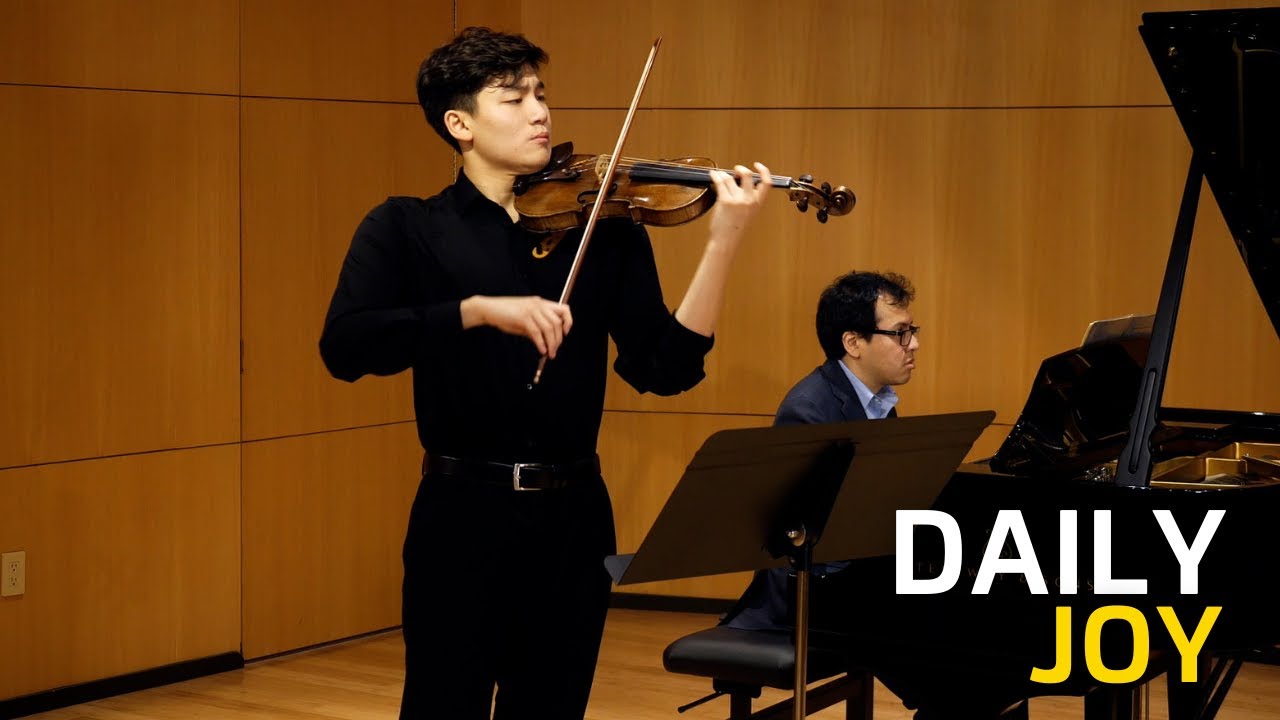 Beethoven's Violin Sonata No. 8 in G Major performed by Nicholas Yoo ...