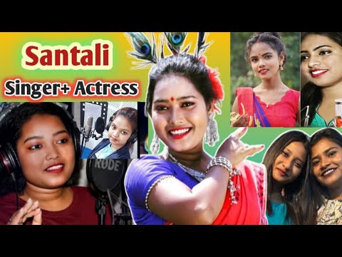 Santali Female Singer + Actress || Santali singer Stage program voice v ...