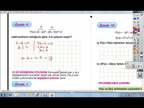 polinom özel ders kaydı 1 bölüm