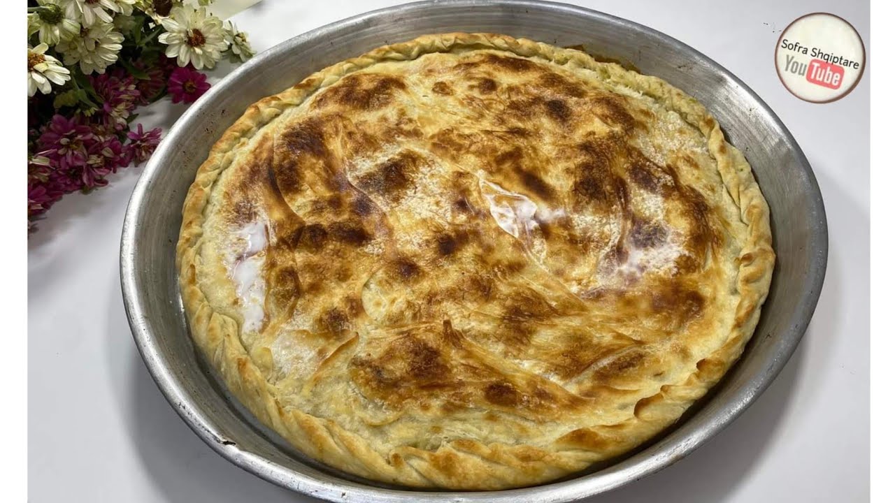 Pite me Maja Buke e mbushur me Presh -Recetë e Vjeter Tradicionale ...