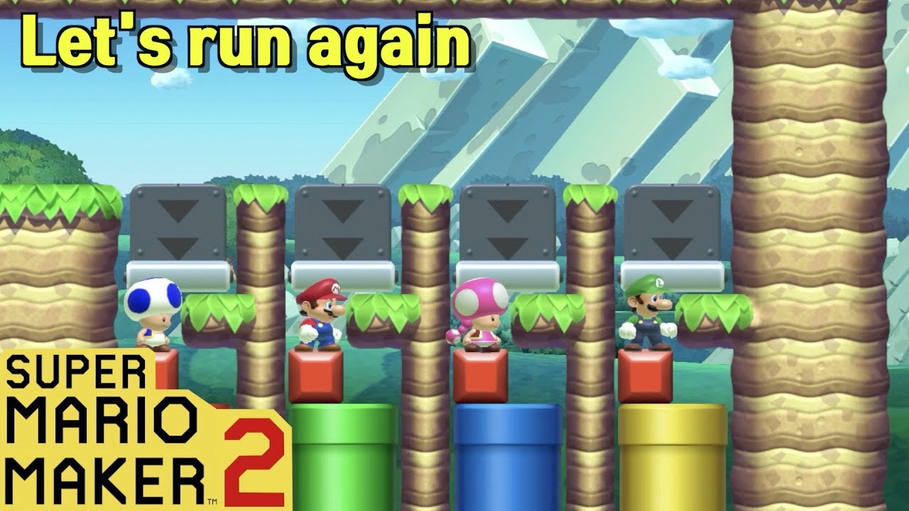 Super Mario Maker 2: multiplayer versus #100 Let's run again - YouTube