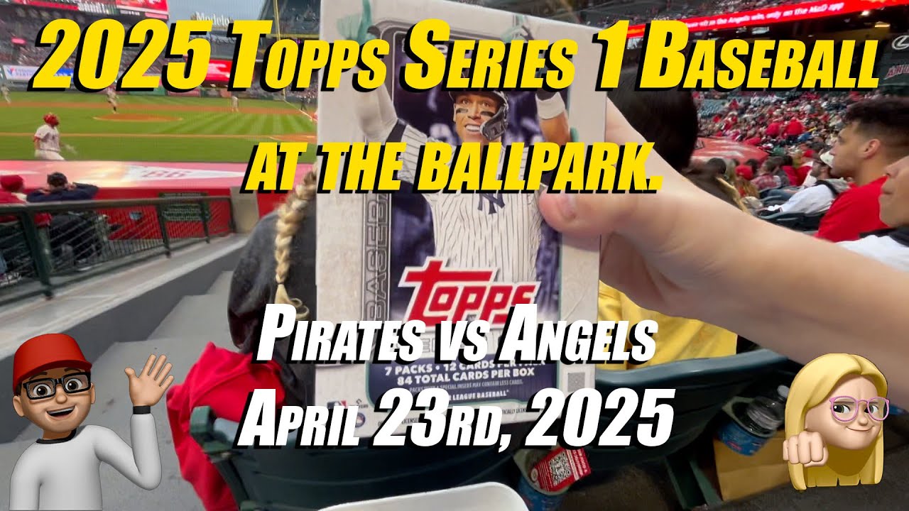 Pittsburgh Pirates vs Los Angeles Angels on 4/23/25 WITH 2025 Topps ...