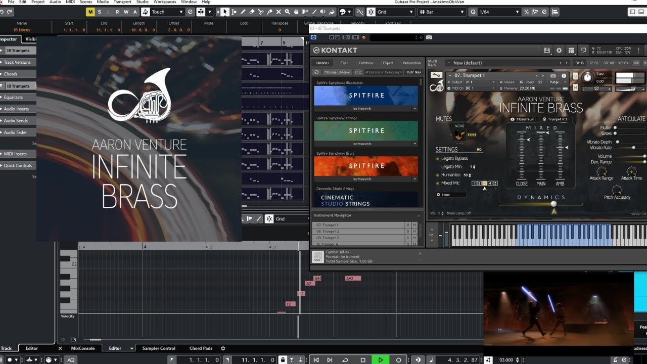 Anakin vs Obi-Wan Mockup | Aaron Venture Infinite Brass, Cinematic ...