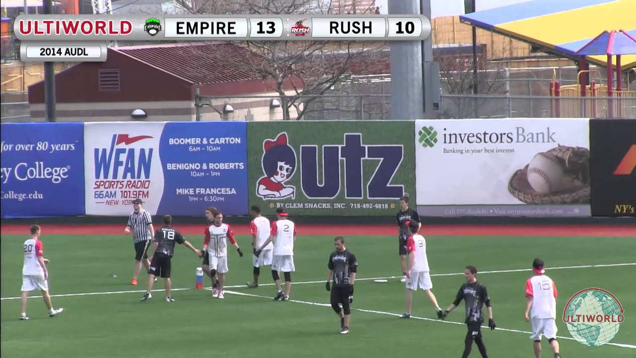 AUDL 2014: Toronto Rush v. New York Empire - YouTube