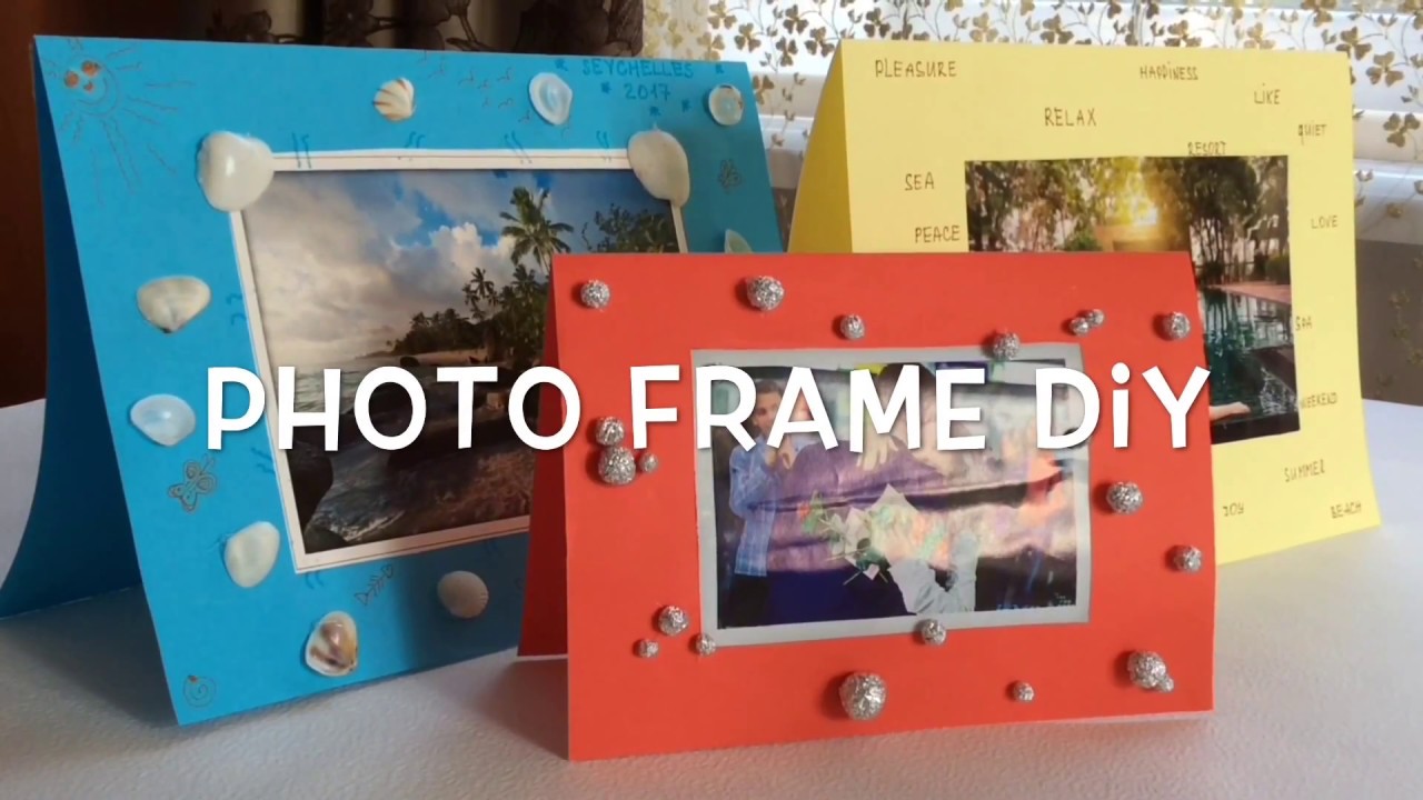 Photo frame DIY/ Easy DIY. How to make paper frame/Origami frames ...