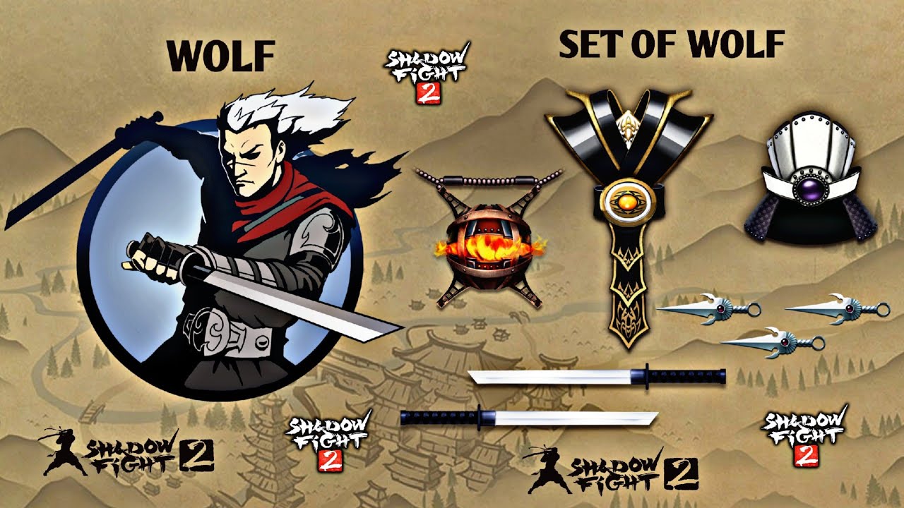 Shadow Fight 2 | Set of Wolf | Equipments of Wolf - YouTube