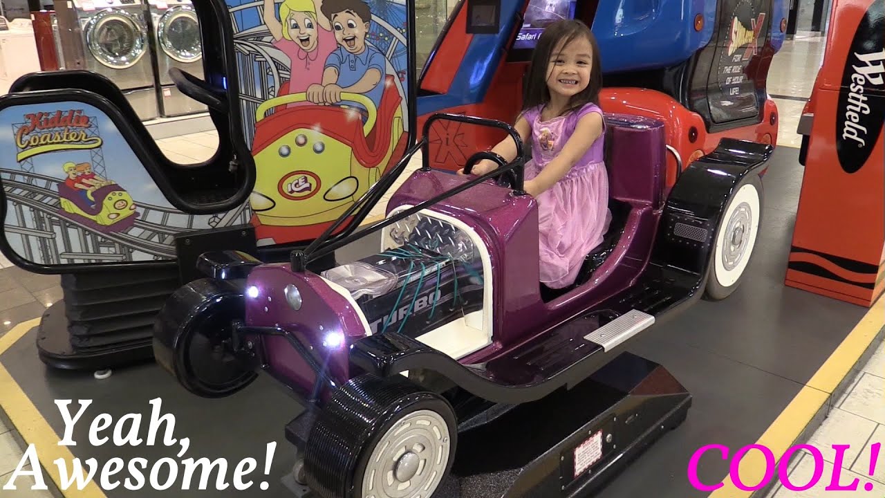 Indoor Amusement Arcade Kiddie Car Ride w/ Maya and Marxlen - Summer ...