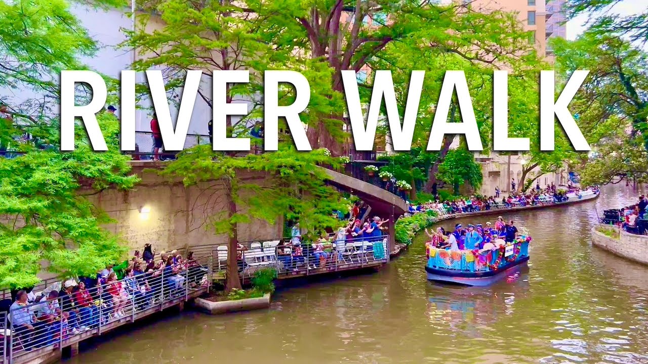 🔴 San Antonio TEXAS River Walk | City Walking Tour | Bucket List ...
