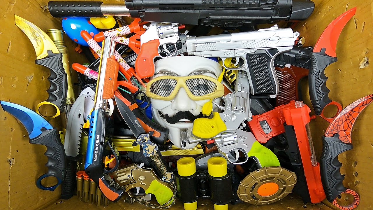 Hacker Weapon Box, Capsule Exploding Toy Guns, Bead Launching Guns, Box ...