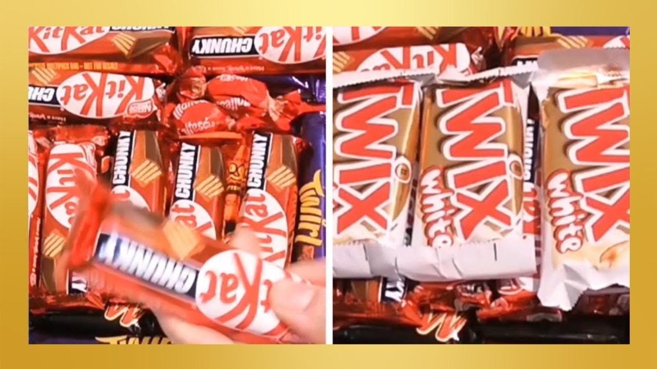🍬🍫Delicious KitKat and Twix ASMR: Irresistible Chocolate Experience ...