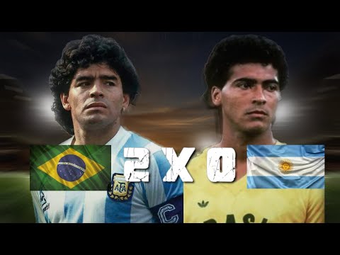 Brasil x Argentina - ( Romário x Maradona ) 1989 - Copa América