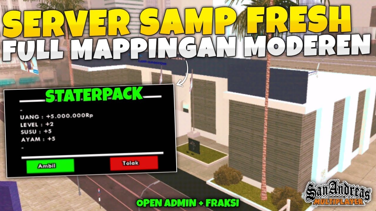 SERVER GTA SAMP ANDROID PC FULL MAPPINGAN DAN OPEN ADMIN || GTA SAMP ...