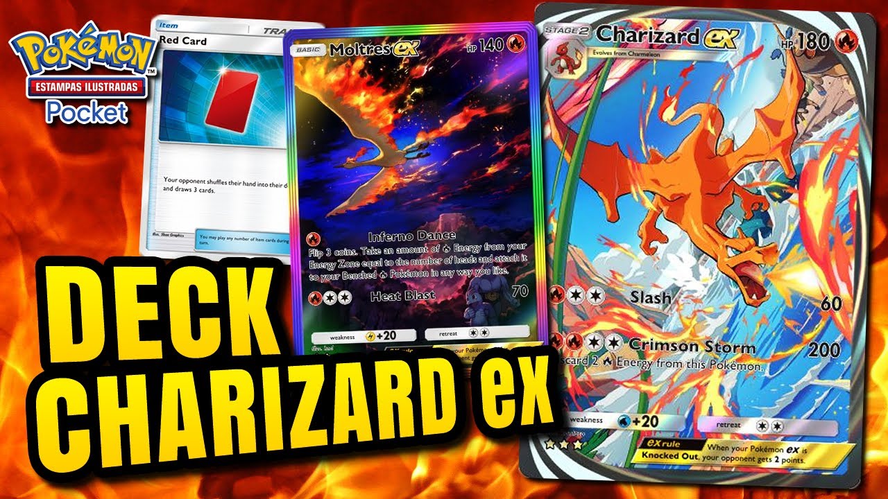 Gameplay Charizard ex Moltres - Pokemon TCG Pocket - YouTube