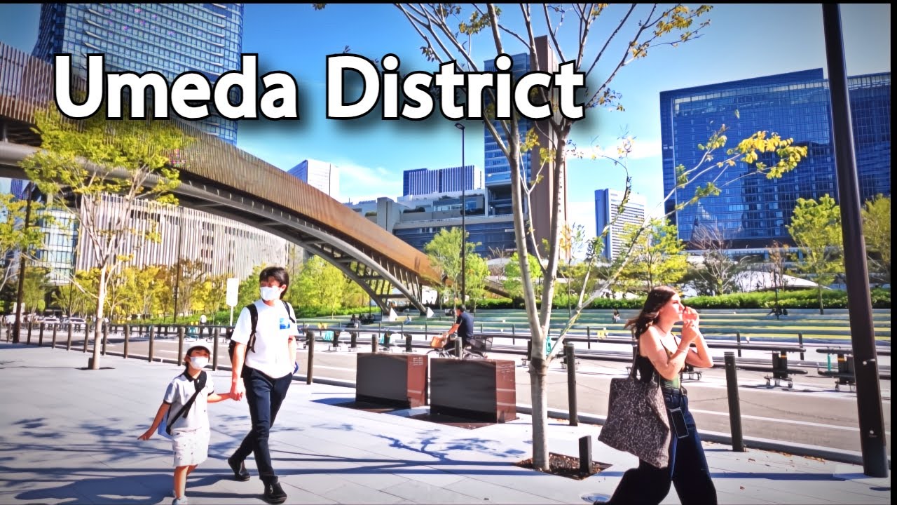 【4K】𝐖𝐀𝐋𝐊 🇯🇵 Sunday Afternoon in the Umeda District, Osaka Japan - YouTube