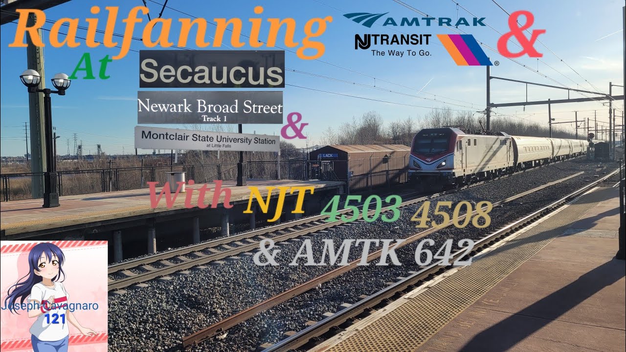 Railfanning Across the montclair boonton line with NJT 4503, 4508 ...