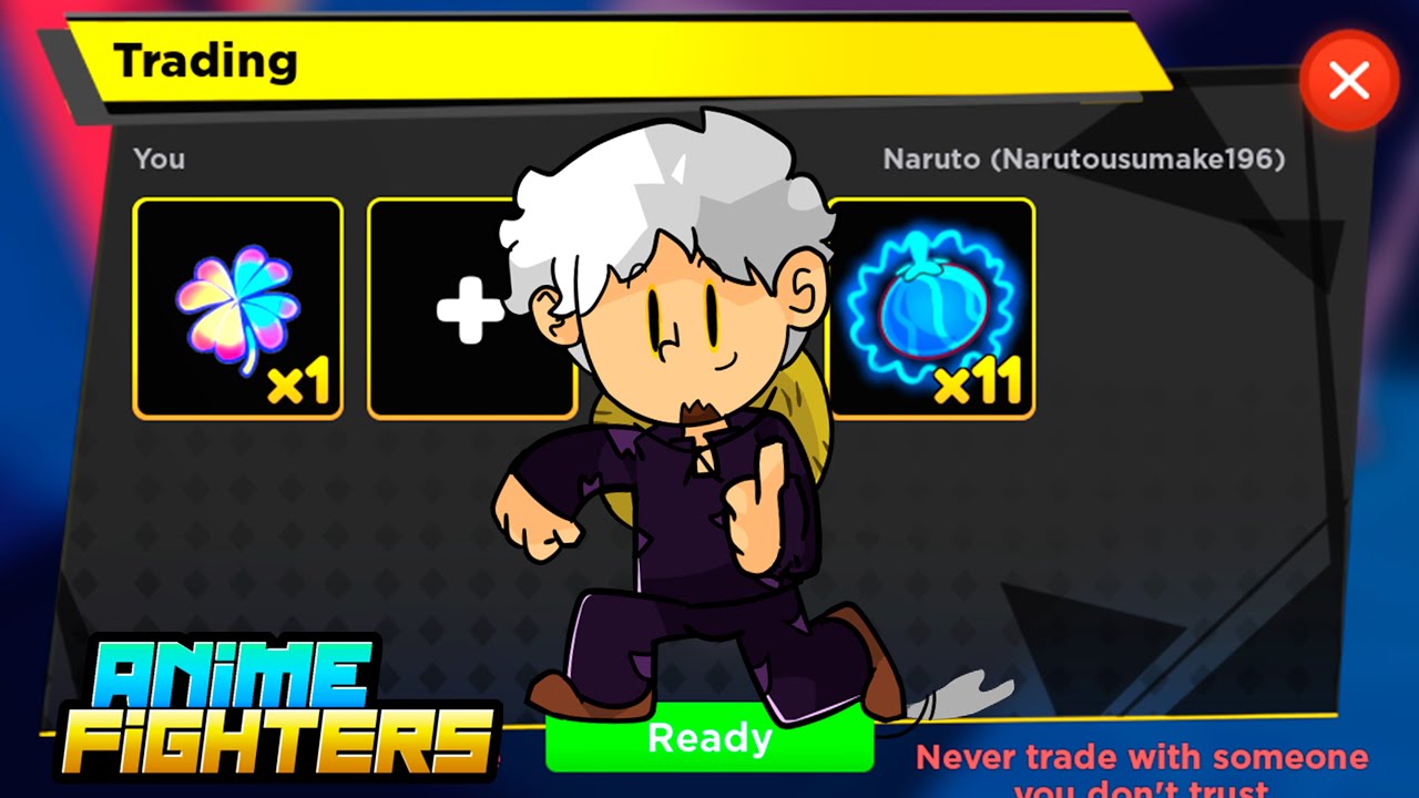 COMO FAZER TRADE NA UPDATE DO ANIME FIGHTERS E CONSEGUIR MUITOS ITENS ...
