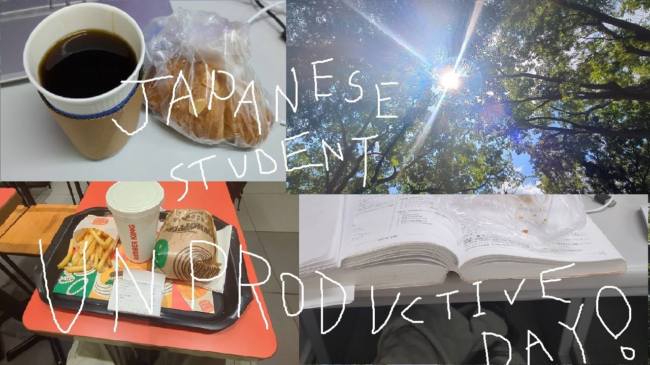 a day in the life of unproductive Japanese college student - YouTube