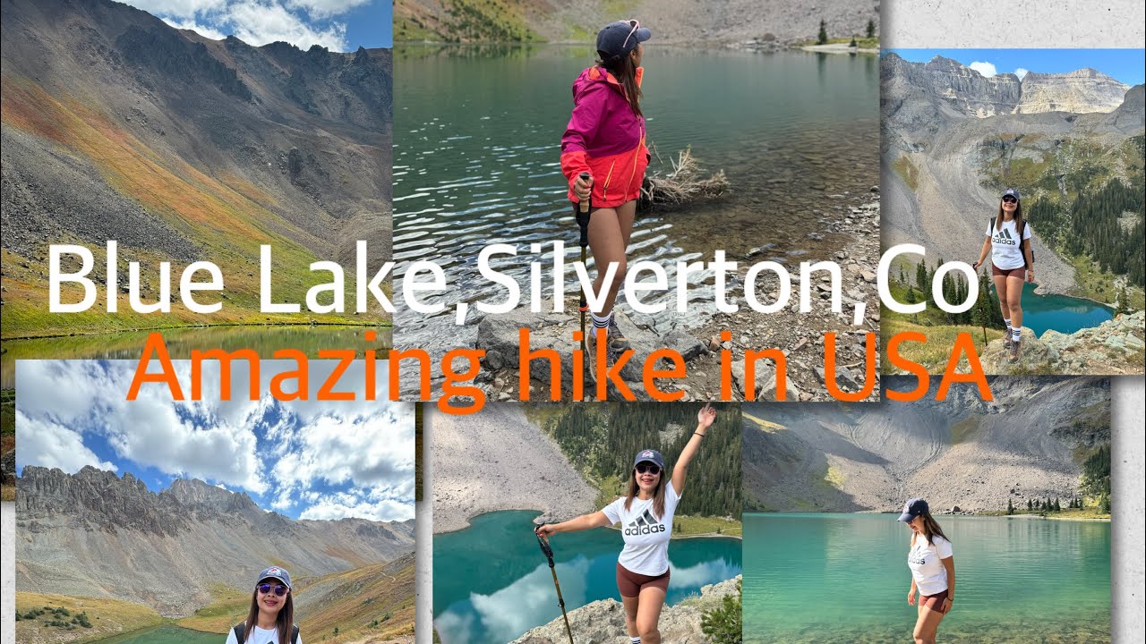 รีวิว เดินป่า Hiking at Blue Lake Ouray,Co. Amazing trail! - YouTube